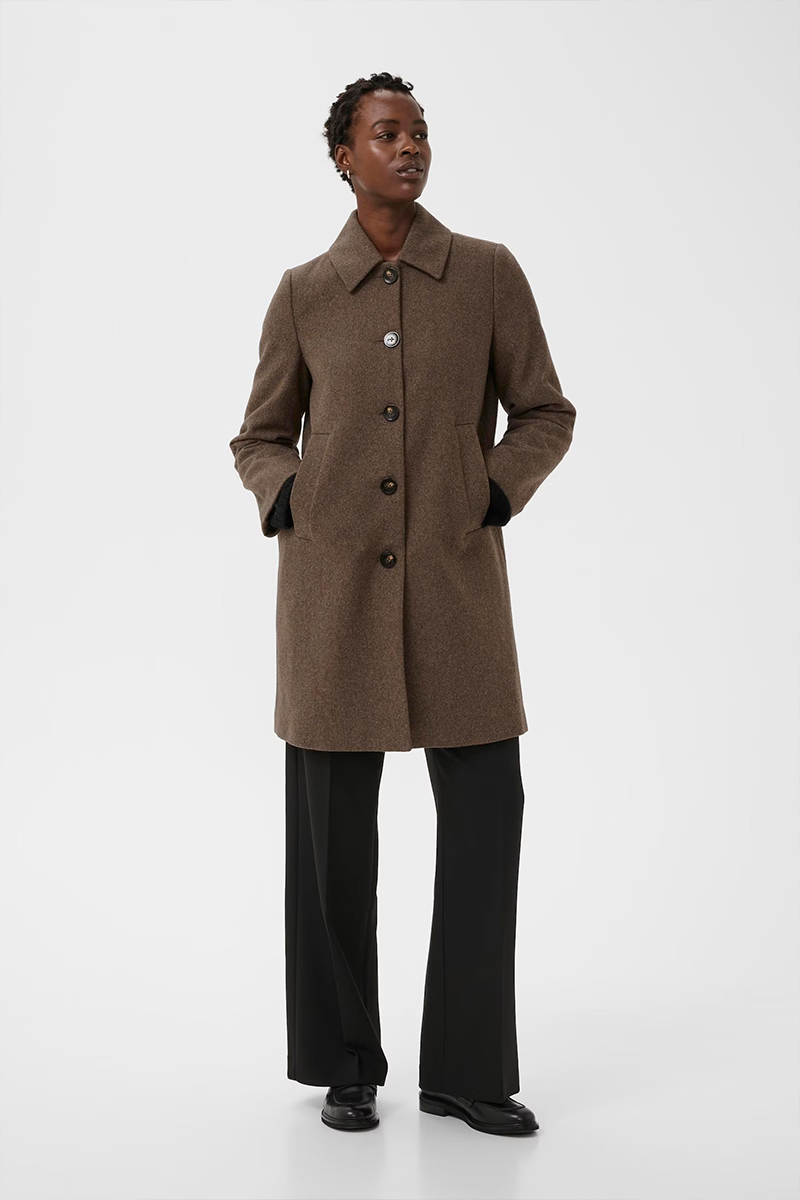 Kamillas PW Coat Dark Walnut Melange | Nyheter fra Part Two | companys.no